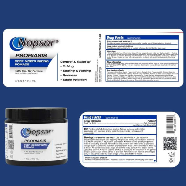 Nopsor Psoriasis Pomade – Overnight Balm with Coal Tar & Herbal Relief ...